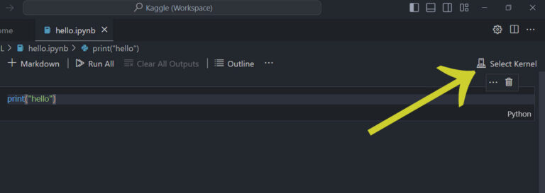 【完全初心者向け】vscodeで「python仮想環境+jupyternotebook」のワークスペースを作る方法の解説 1978works